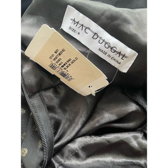 Mac Duggal | Dresses | Mac Duggal Layered Polka Dot Halter Cocktail Dress | Poshmark